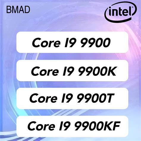 โปรเซสเซอร์ Core I9ซีรีส์9th Intel แกน I9 9900 9900k 9900t 9900kf Cpu 8 Core ประสิทธิภาพสูง