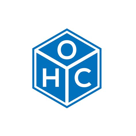 Ohc Letter Logo Design On Black Background Ohc Creative Initials