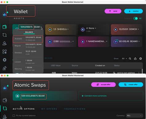 incorrect balance display on the atomic swaps screen · issue 1011