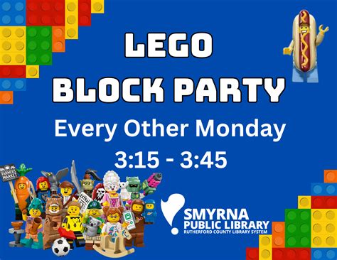 Lego Block Party At Smyrna Library Rcls