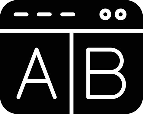 Ab Testing Glyph Icon 11262236 Vector Art At Vecteezy