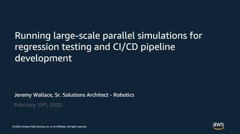 running large scale parallel simulations for regression testing and ci