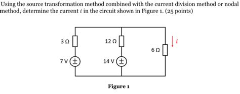 solved using the source transformation method combined with