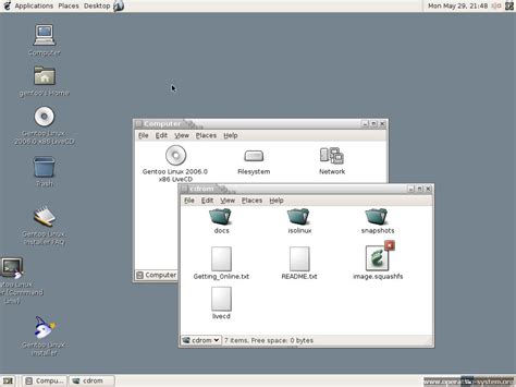Operating System Screenshot Linux Gentoo Gentoo2006 02