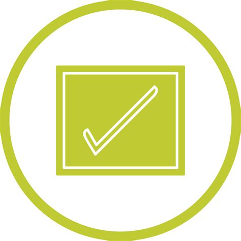 Checkbox Vector Icon Vector Art At Vecteezy