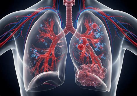 Lungs With Pulmonary Nodules Stock Illustration Illustration Of Respiratory Face 372711099