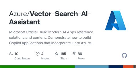 Github Azurevector Search Ai Assistant Microsoft Official Build