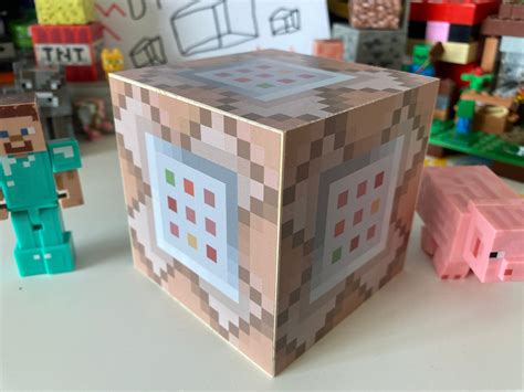 Minecraft Command Block Wooden Etsy