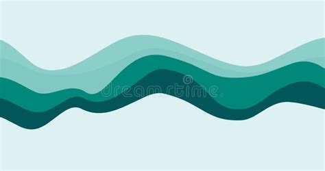 Blue Gradient Abstract Wave Background Animation In The Center Of The Screen Stock Video Video