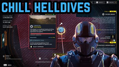 Chill Helldives Zefia Liberated Mintoria Helldivers 2 Youtube