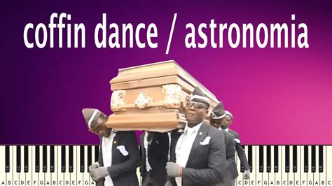 Coffin Dance Astronomia Piano Tutorial Youtube