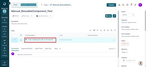 creating manual reusable component