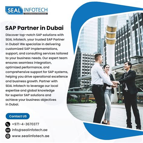 Elevate Your Business Operations With Seal Infotech Your Premier Sap Partner In Dubai Seal