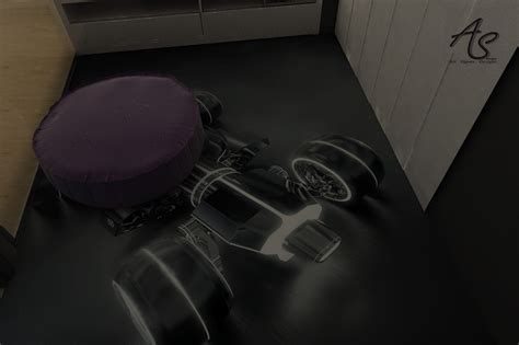 Serigraphic Polycarbonate For Floor Render Vray And 3d Max Chaise Longue And Puff Designed By