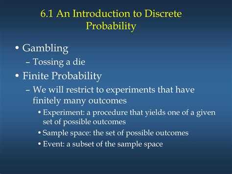 PPT Chapter 6 Discrete Probability PowerPoint Presentation Free Download ID 6006619