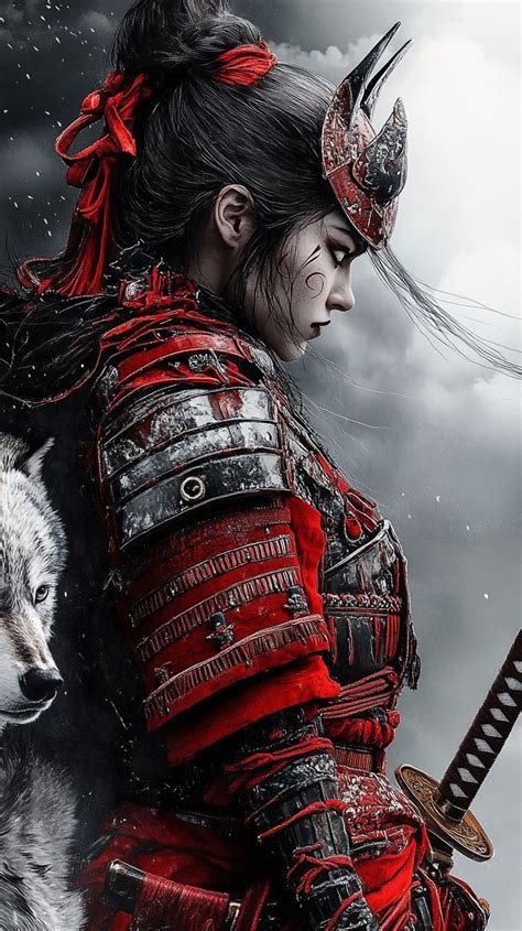 Samurai Female Warrior Female Samurai Art Japanese Art Samurai
