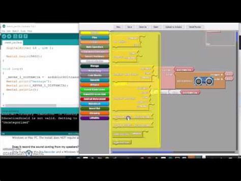 ARDUBLOCK Sensor Ultrasons YouTube
