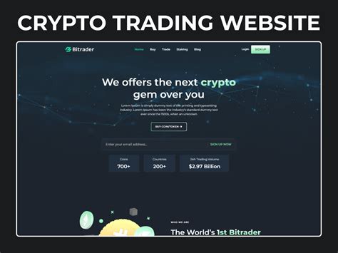 Crypto Trading Html Website Template By Allclonescript On Dribbble