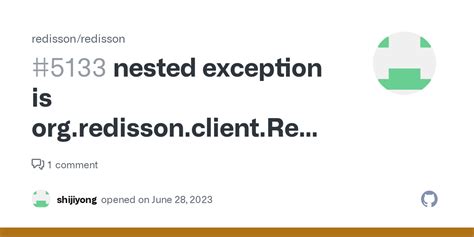 nested exception is org redisson client redisexception unexpected