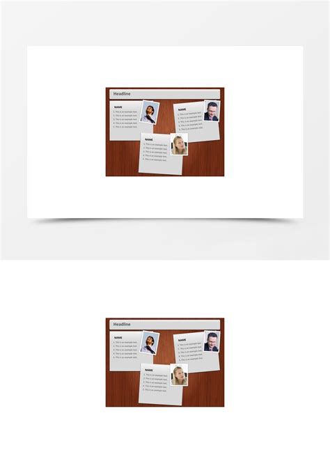 便签照片人物介绍ppt素材