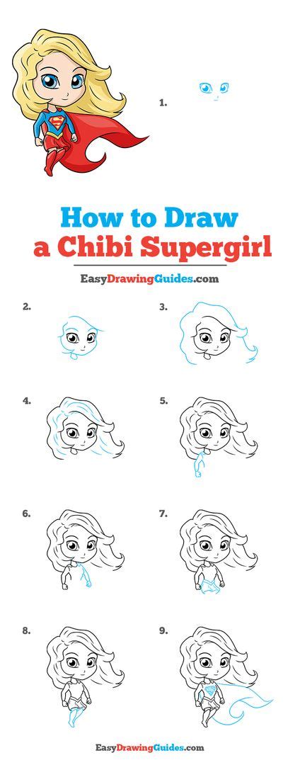 How To Draw Supergirl Step By Step