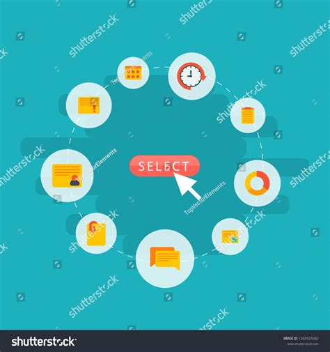 Set Task Manager Icons Flat Style Stock Vector Royalty Free 1265925082 Shutterstock