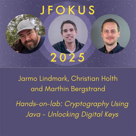 Jfokus On Linkedin Jfokus2025 Cryptography Java Pki Cybersecurity Digitalkeys