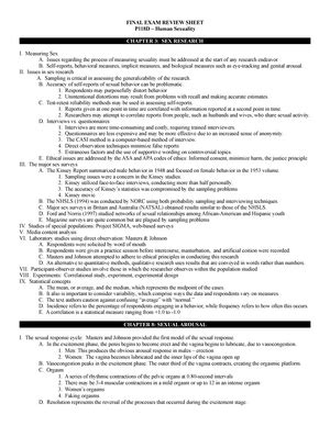 Human Sexuality Book Notes PROF ZINGER CHAPTER EPILOGUE CHAPTER Sex And The Law Why