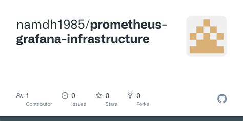 Github Namdh1985prometheus Grafana Infrastructure