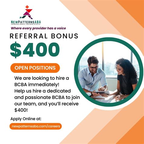 Were Hiring Bcbas 🌟 Know A Great Bcba Refer Them To New Patterns Aba And Earn A 400 Referral