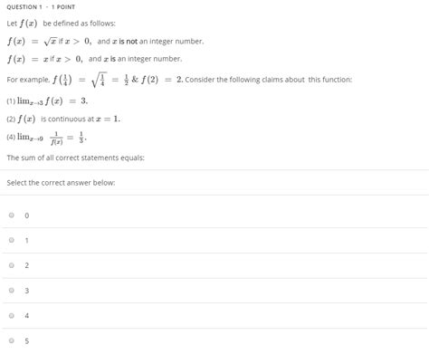 solved question 1 1 point let f 2 be defined as follows