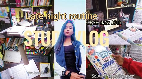 Study Vlog Class 10th Productive Study Vlog Cbse Class 10th
