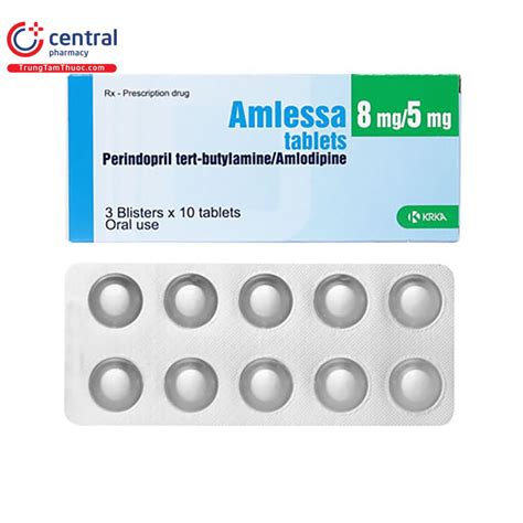ChÍnh HÃng Thuốc Amlessa 8mg5mg Tablets Điều Trị Tăng Huyết áp