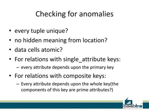 Anomalies In Database Pptx