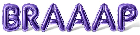 Letter Balloons Braaap 16 Inch Alphabet Letters Foil Mylar Balloon