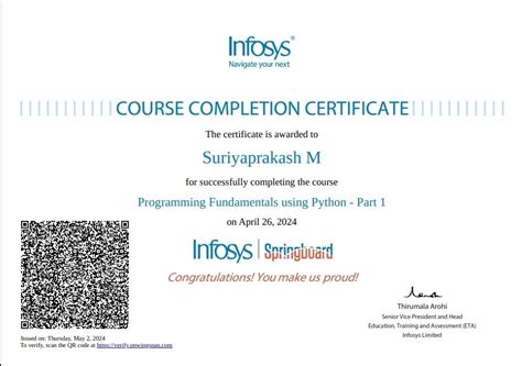 Suriyaprakash M On Linkedin Programming Fundamentals Using Python Part