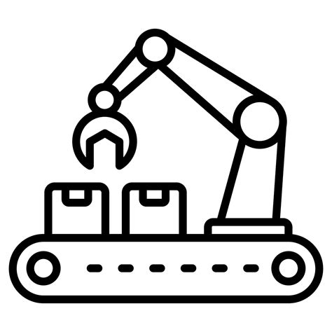 Industrial Automation Icon Line Vector Illustration 38493939 Vector Art At Vecteezy