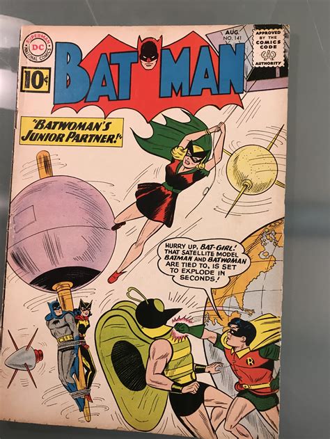 Batman 141 Dc Comics Aug 1961 Fn Early Batwoman And Batgirl