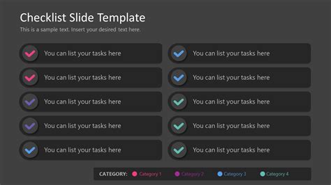 Checklist Slide Template For PowerPoint Google Slides
