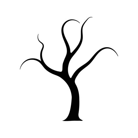 Leafless Tree Silhouette Bare Tree Design 59289958 Vector Art At Vecteezy
