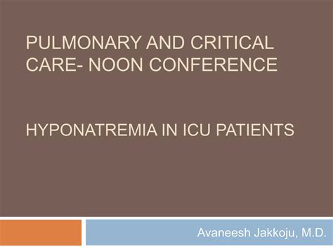 Hyponatremia In Icu Patients Pptx Hyponatremia In Icu Patients Pptx