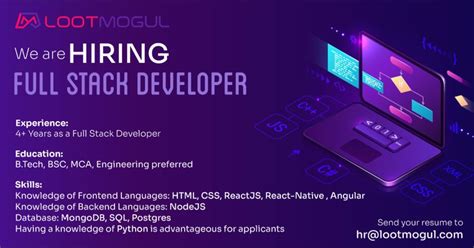 Hiring Hiringalert Hiringnow Fullstackdeveloper Developer Developerjobs Developerjob