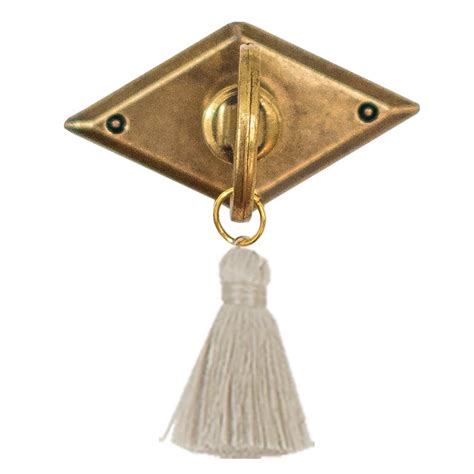Diamond Brass Tassel Drawer Pull Choose Your Color Brass Three