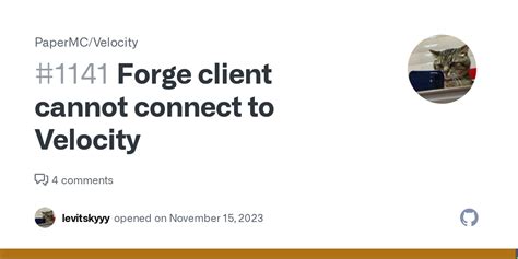 forge client cannot connect to velocity · issue 1141 · papermc