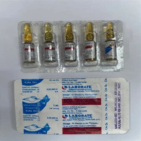 Cal D3 Inj Vitamin D Injection 1 Ml At ₹ 225piece In Nagpur Id