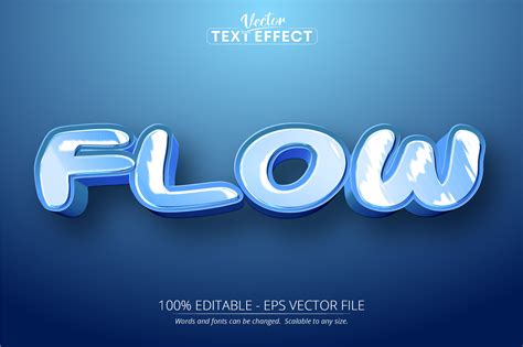 Cartoon Text Effect Editable Flow Text Graphic By Mustafa Beksen