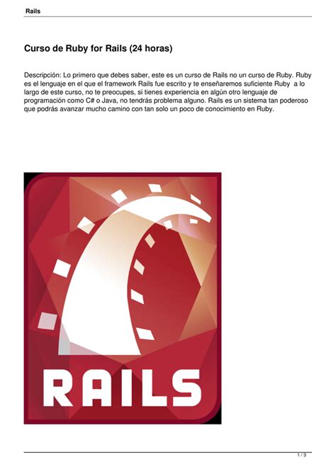 Curso De Ruby For Rails 24 Horas