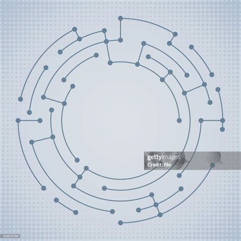 abstract circle data nodes high res vector graphic getty images