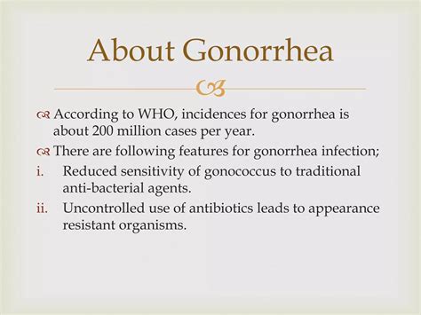 Gonorrhea 1 Pptx