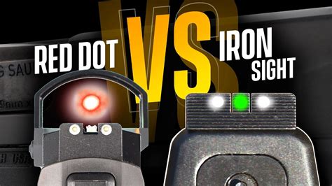 Red Dot Vs Iron Sights Accuracy Which One Is Better Youtube